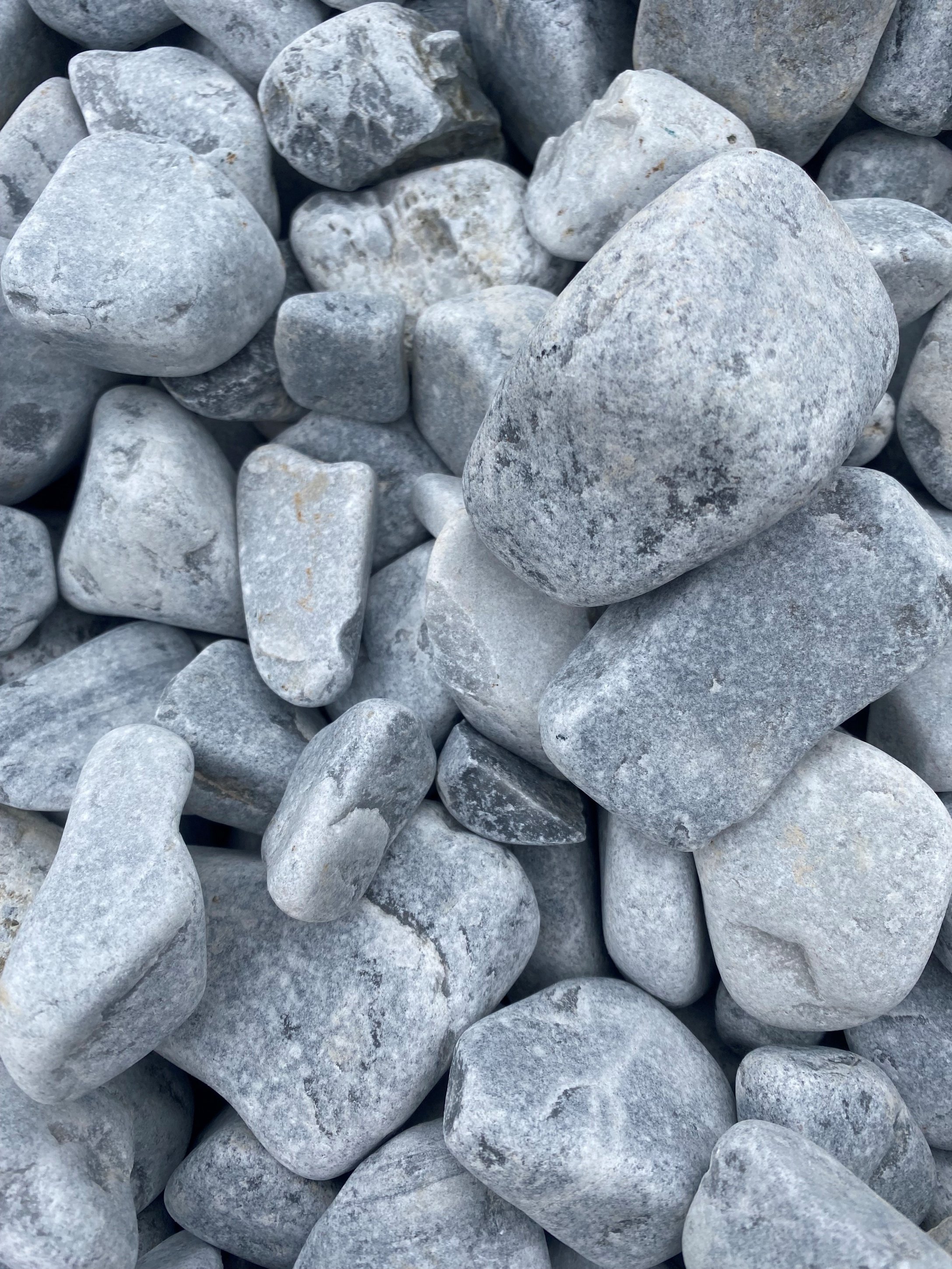 Ice Blue Pebbles 40 - 60mm - MB Wilkes